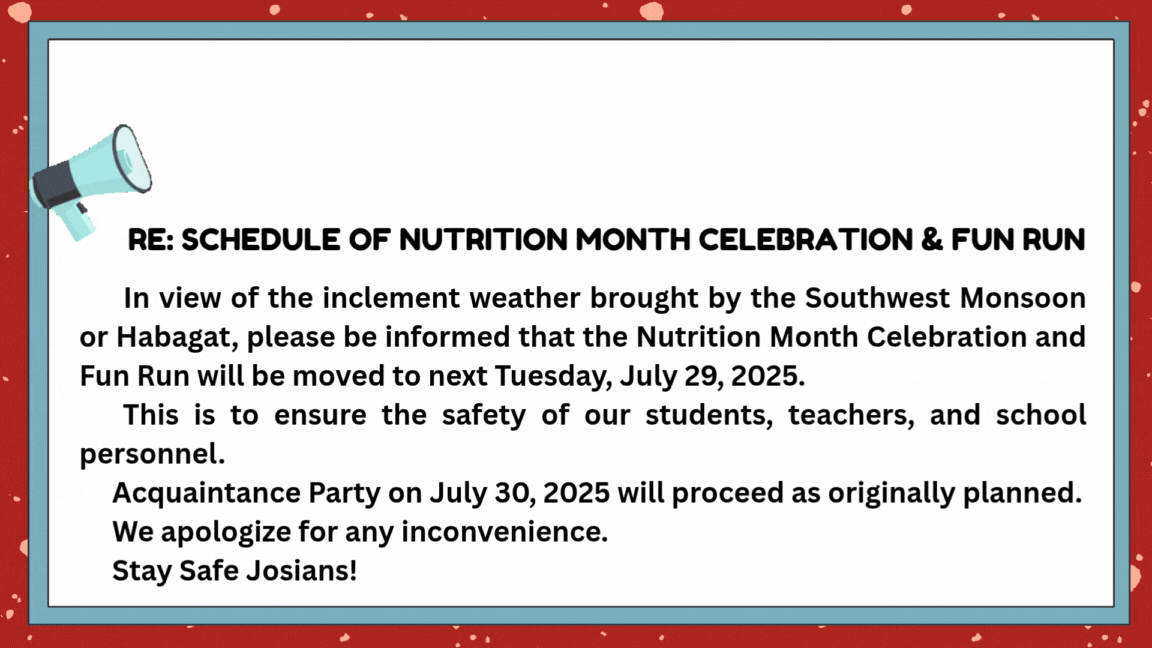 Josiah: ANNOUNCEMENT!!